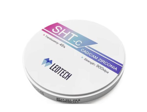 Quality SHT-C 45% Translucency Zirconia Block 900MPa Strength & 1300HV Hardness Full for sale