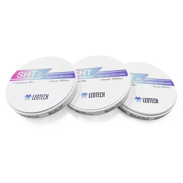 Quality SHT-C Zirconia Block , High Translucency 45% , 900MPa Strength for Aesthetic for sale