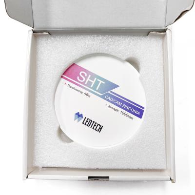 Cina SHT Estetico blocco di zirconia, 46% di trasparenza, simulazione di smalto naturale. in vendita