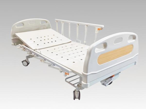 Quality Single-Crank Manual Nursing Bed with 75° Backrest 250kg Capacity - B3-1 for sale
