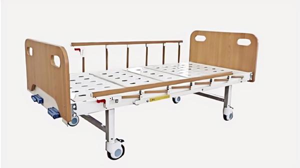Quality Manual Double-Crank Nursing Bed with Composite Headboard (Basic or High-Side for sale
