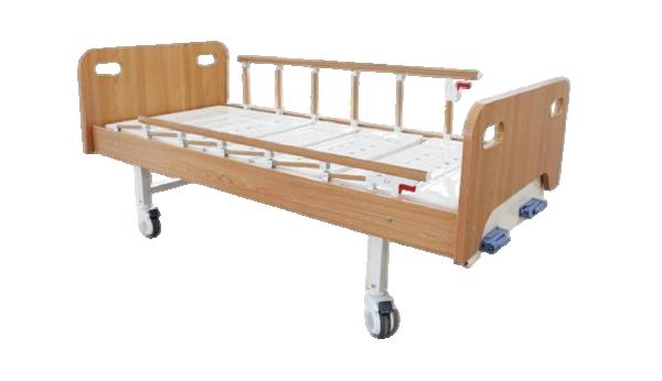Quality Manual Double-Crank Nursing Bed with Composite Headboard (Basic or High-Side for sale