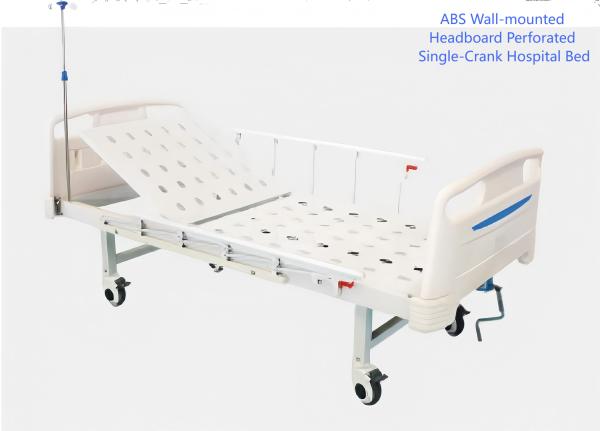 Quality Modular ABS Hook-On Headboard Manual Bed - 4 Configurations: Single/Double Crank & Perforated/Slatted for sale