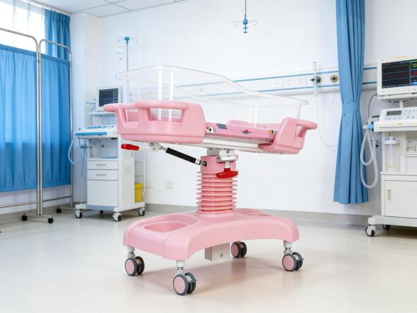 Quality Height-Adjustable ABS Baby Crib with Transparent Inclining Bassinet Locking for sale