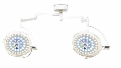China Advanced Dual-Head LED Shadowless Surgical Lamp with 60,000 Hours LED Lifespan and Adjustable Color Temperature 3000K-6700K for sale