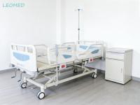 China DH-II-C Five Function Electric Hospital Bed 14 Degree Tilt with Angle Display Guardrails 2180x1020mm for sale