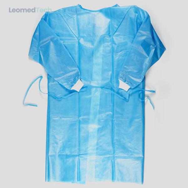 Quality Disposable Surgical Gown SMS PE Reinforced Fluid Resistant EO Sterilized for sale