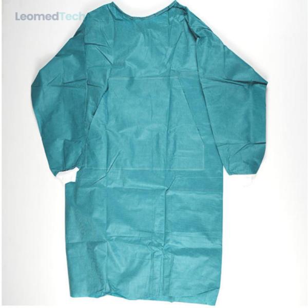 Quality Disposable Surgical Gown SMS PE Reinforced Fluid Resistant EO Sterilized for sale