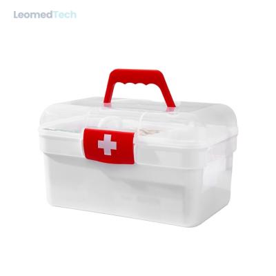 China Compact Plastic First Aid Kit Box with Round Corners and Easy-Open Lock for sale