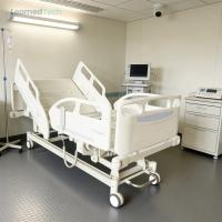 China DH-1-B Three-Function Electric Bed 125mm Silent Wheels Angle-Display Guardrails for sale