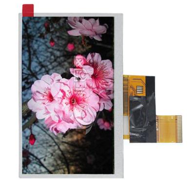 Китай 5-дюймовый 800x480 TFT LCD модуль с 24-битным RGB интерфейсом и 500nit яркостью продается