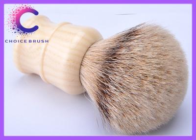China A prata luxuosa derrubou a escova de rapagem do cabelo do texugo para o presente do negócio à venda