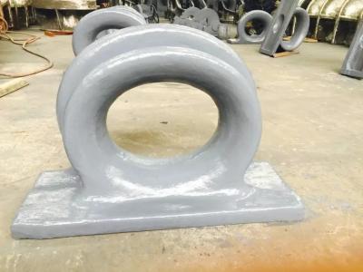 China Marine Mooring Cast Steel Closed Chock for Ship，Steel Cable Chock，Marine Steel Cable Chock， for sale