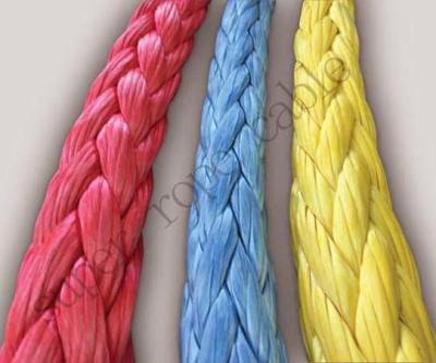 China 12 Strands UHMWPE Rope for Mooring and Ships Marine Ropes for sale for sale