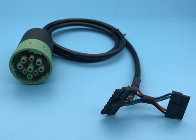 Cina Femmina verde di Pin J1939 di Deutsch 9 a Molex 10 Pin Female e 8 Pin Female Cable in vendita