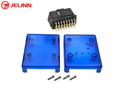 China OBD 2 Case 90 Degree Right Angle Pins OBD2 Connector With Housing for sale