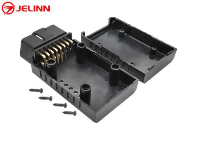 Cina OBD2 Cassa di alloggiamento in plastica OBD 2 con connettore e viti a 90 gradi ad angolo retto in vendita