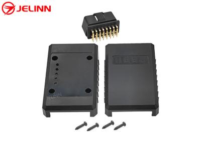 Cina OBD2 Cassa di alloggiamento in plastica OBD 2 con connettore e viti a 90 gradi ad angolo retto in vendita