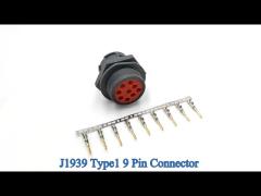Black Type 1 Threaded 9 Pin J1939 Deutsch Connector Plug HD10-9-1939P-B022
