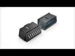 OBD 2 OBD2 16 Pin J1962 Male Connector Plug With Curved Pins