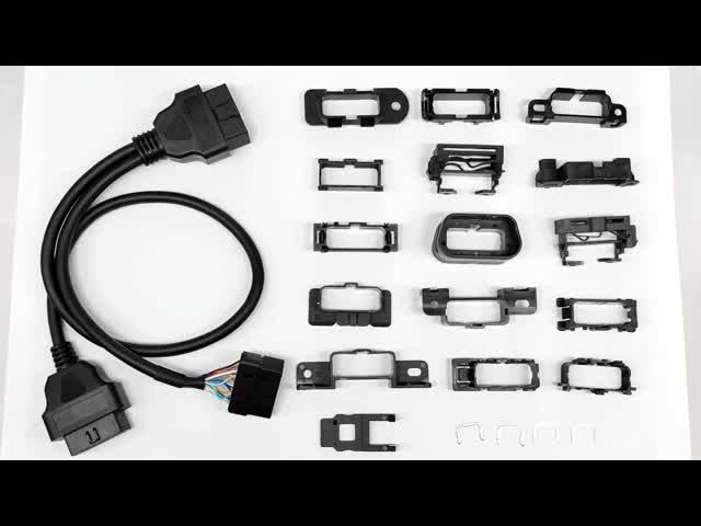 Universal OBD2 J1962 OBDII OBD 2 Splitter Splitter Y kabel met meerdere bevestigingsbeugels