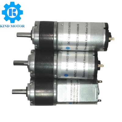 China Low Noise Dc 6v 12v 24v 22mm Micro Planetary Gear Motor For Intelligent Products for sale