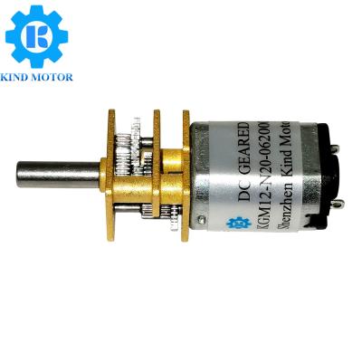 China Gelijkstroom-micro 12mm het alle-metaalmotor met drijfwerk van 3volt 5volt 6volt 2volt 24volt n10 n20 n30 Te koop