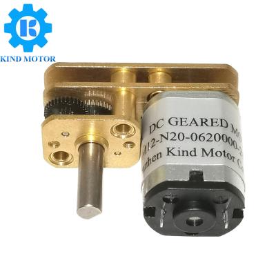 China Stainless Steel Right Angle DC Gear Motor 3.2KgCm Stall Torque Carbon Brushed for sale