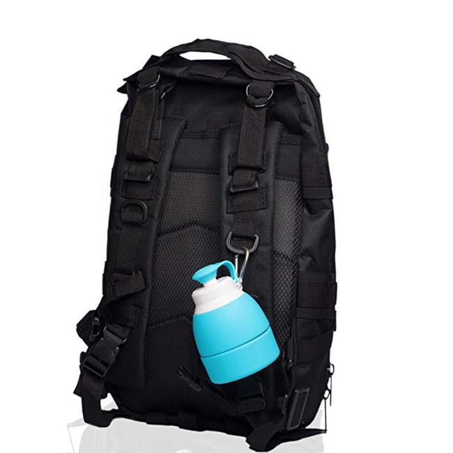 580ml Silicone Collapsible Bottle - folded view
