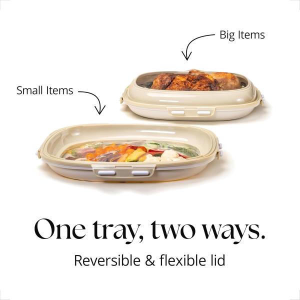 Quality Square Silicone Food Tray BPA Free Reusable Stackable for Kitchen Vegetable for sale