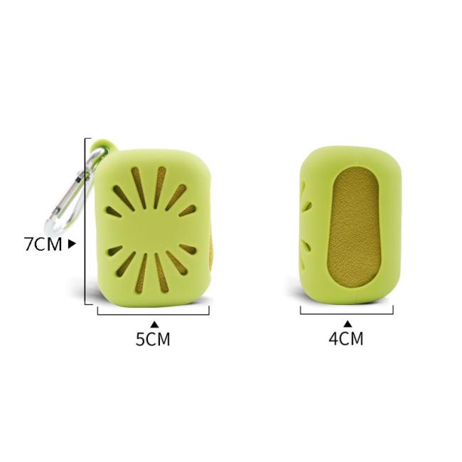 Sports towel folded inside silicone case