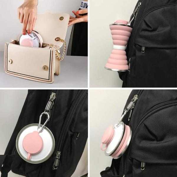 Quality Super Thin Silicone Collapsible Water Bottles Foldable BPA Free 500ml for sale