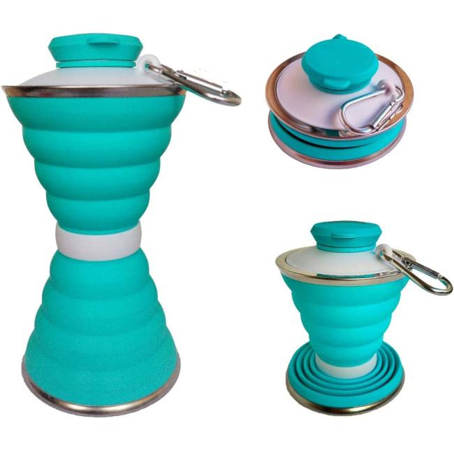 Water bottle with cap