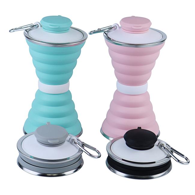 500ml silicone collapsible water bottle