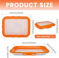 China Stackable Food Preservation Tray BPA Free Reusable Rectangular Shape for sale
