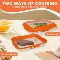 China Stackable Food Preservation Tray BPA Free Reusable Rectangular Shape for sale