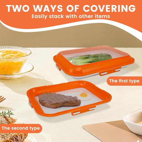 Quality Stackable Food Preservation Tray BPA Free Reusable Rectangular Shape for sale