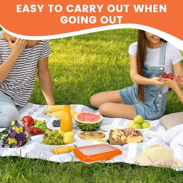 Quality Stackable Food Preservation Tray BPA Free Reusable Rectangular Shape for sale