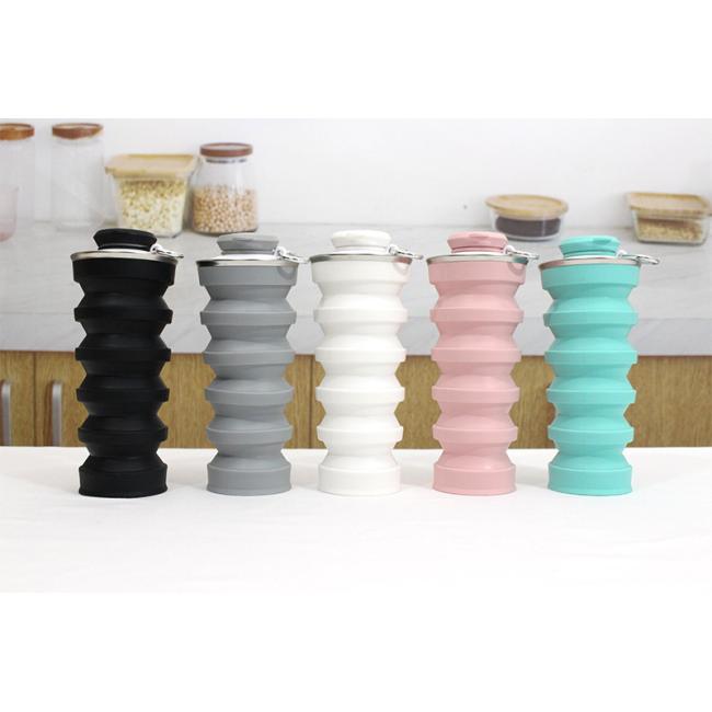 500ml Silicone Collapsible Bottle packaging options