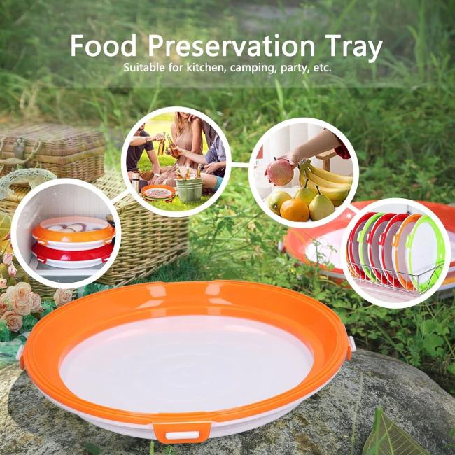 BPA Free Reusable Silicone Food Tray