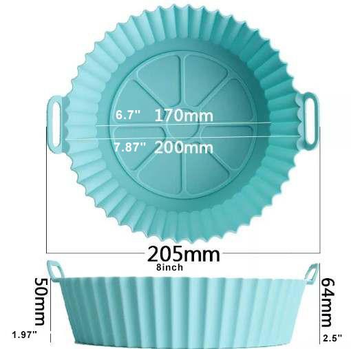 Different color options for silicone air fryer liner