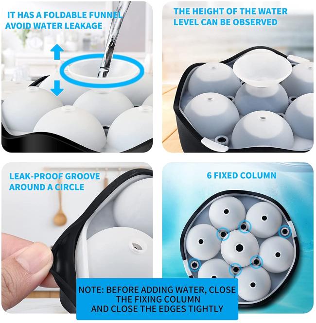 Translucent silicone ice mold