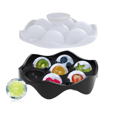 China Custom Ball Shape Ice Ball Mold Round Ice Cube Maker FDA Approved for sale