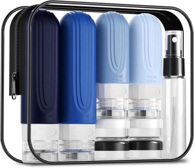 China 16 Pack 90ml 60ml Silicone Travel Bottle Set TSA Approved Leak Proof for sale