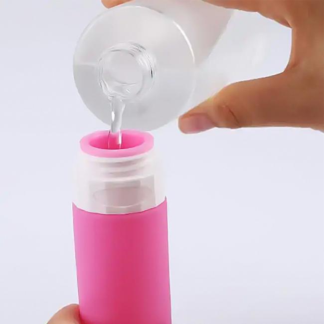 58ml Silicone Travel Bottles - hanging hole detail