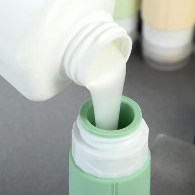 중국 재충전 가능한 실리콘 여행 용기 세트 BPA 무료 재사용 90ml 판매용