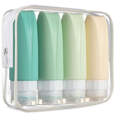 China Refillable Silicone Travel Container Set BPA Free Reusable 90ml for sale