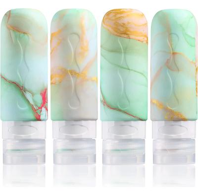 China Marmorizado, suave, de silicone, de garrafa de viagem, com prova de vazamento de 90 ml à venda