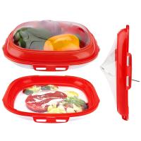 Quality Square Kitchen Food Storage Tray Reusable With Stretched Lid for sale