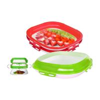 Quality Square Shape Kitchen Food Trays Stackable Reusable For Freezer for sale